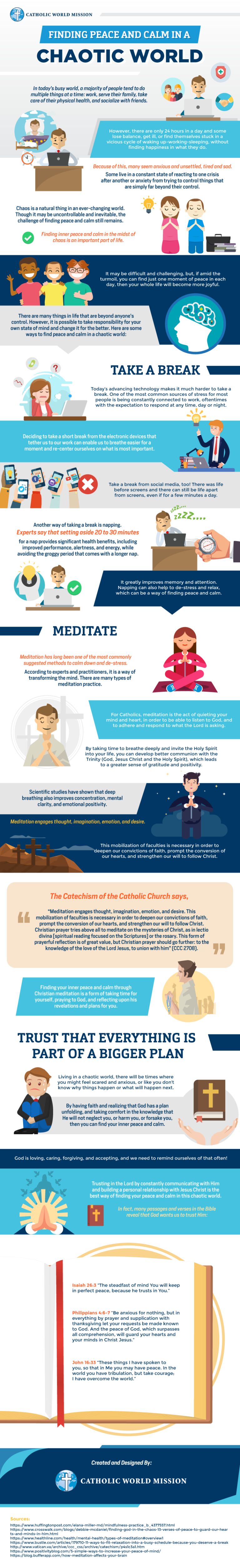 Finding Peace and Calm in a Chaotic World | Latest Infographics