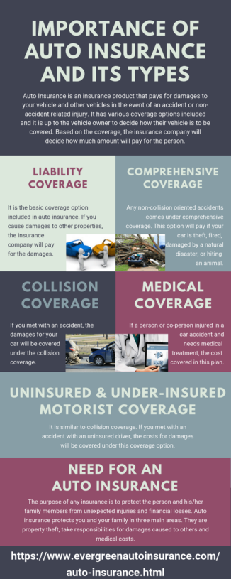 Importance of Auto Insurance and its Types | Latest Infographics