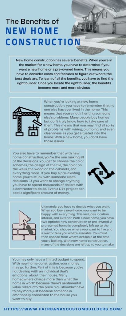 The Benefits of New Home Construction | Latest Infographics